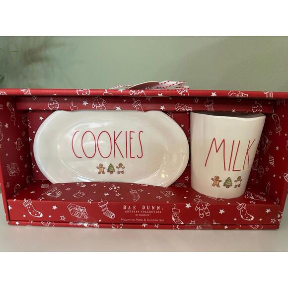 Rae Dunn | Dining | Rae Dunn Melamine Milk Cookies Gift Set | Poshmark